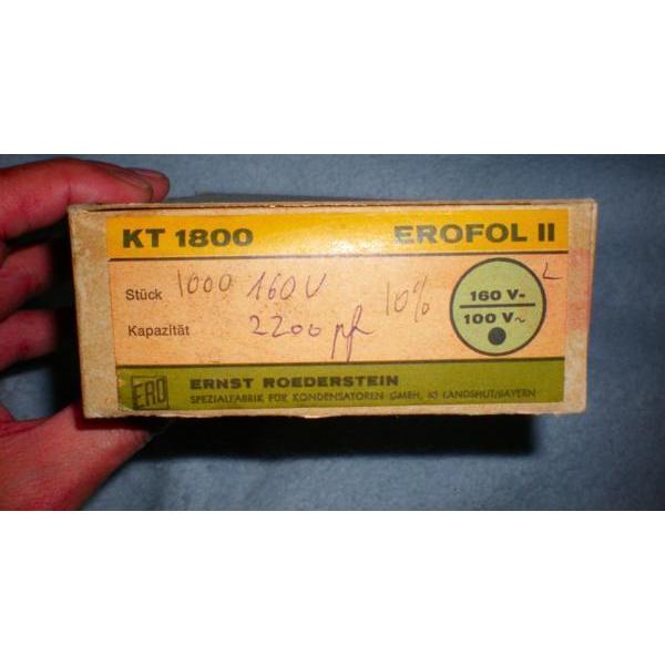 20個セット 2200pf 160V KT1800 Roederstein ERO 使えばわかる. :ero2200:球露屋 ヤフーショップ - 通販 - Yahoo!ショッピング