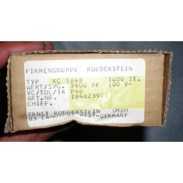 激安 EROコンデンサ 20個セット 3900pF 100V KC1848 Roederstein ERO 使えばわかります。 : 球露屋 ヤフーショップ - 通販 - Yahoo!ショッピング