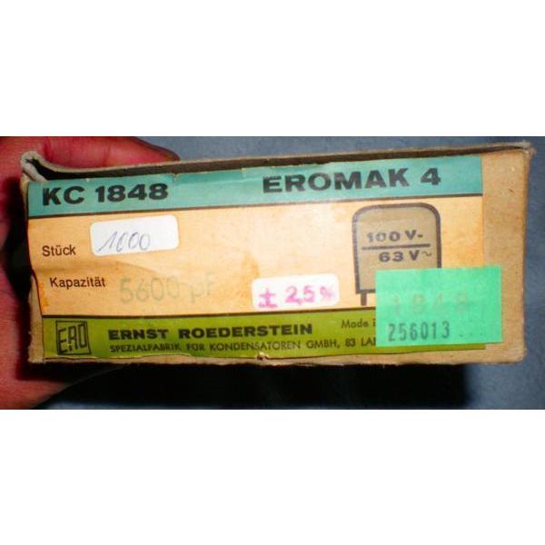 激安 EROコンデンサ 20個セット 5600pF 100V KC1848 Roederstein ERO 使えばわかります。 : 球露屋 ヤフーショップ - 通販 - Yahoo!ショッピング