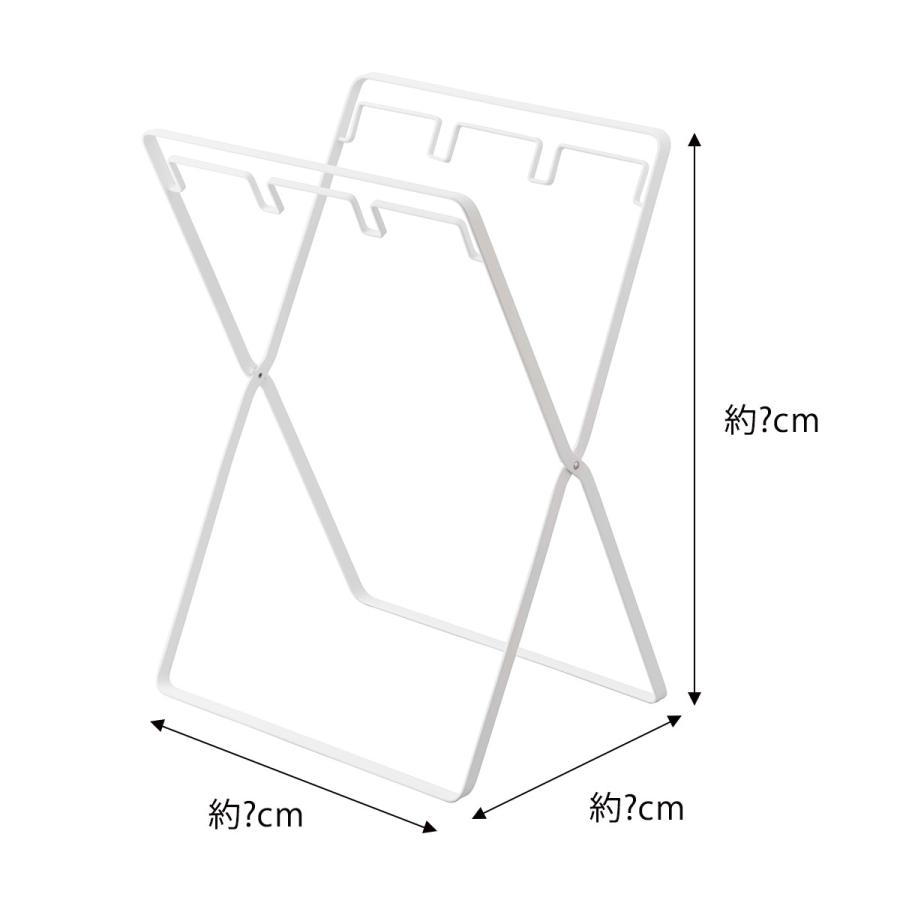 レジ袋2連&45Lゴミ袋スタンド タワー tower 山崎実業 yamazaki キッチン ゴミ箱 分別 折りたたみ ゴミ袋 スタンド おしゃれ 45L :100-0201:ハンガー ...