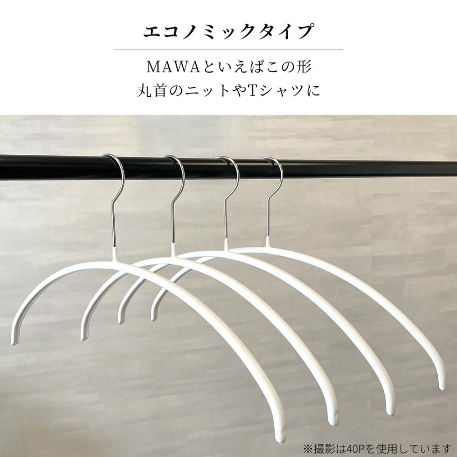 MAWA ハンガー マワ 滑らない すべらない 洗濯 レディースライン エコノミック 36P 30本セット 跡がつかない 衣類 収納力アップ 人体ハンガー Tシャツ ニット : ハンガー ...