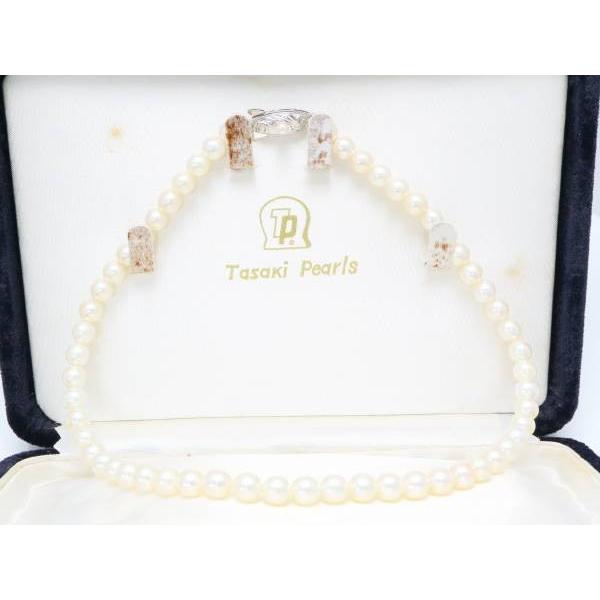 TASAKI 田崎 タサキ 田崎真珠 パール6-6.5ミリ スチールクラスプ TASAKI 田崎 タサキ 田崎真珠 パール6-6.5ミリ スチールクラスプ