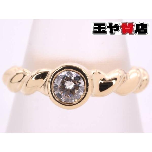 TIFFANY&Co. ティファニー 美品 ダイヤ 1P デザイン リング 7号 750 K18YG イエローゴールド : 親切な 玉や質店 - 通販 - Yahoo!ショッピング