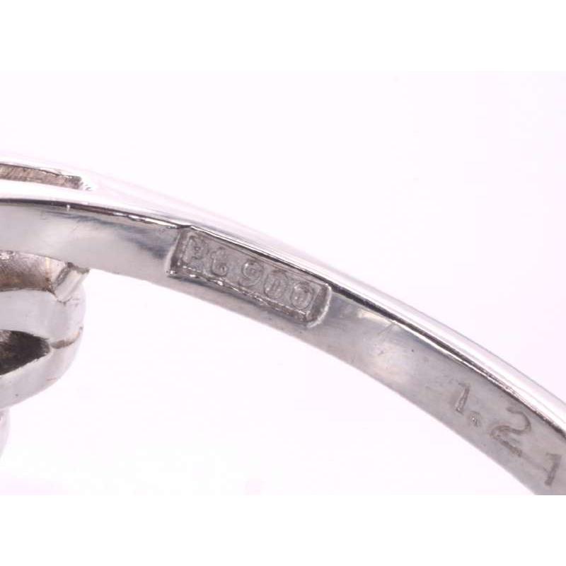 サファイヤ 1.21ct ダイヤ デザイン リング 12号 pt900 プラチナ : a0356 : 親切な 玉や質店 - 通販 - Yahoo!ショッピング