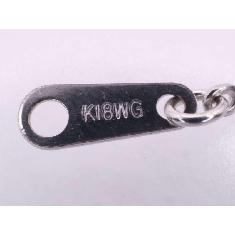 ダイヤ2P スネーク ペンダント ネックレス K18WG ホワイトゴールド :a0730:親切な 玉や質店 - 通販 - Yahoo!ショッピング