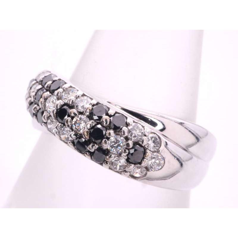 Ponte Vecchio ポンテヴェキオ 美品 ダイヤ0.29ct ブラックダイヤ0.21ct デザイン リング 14.5号 K18WG ホワイトゴールド : 親切な 玉や質店 - 通販 ...