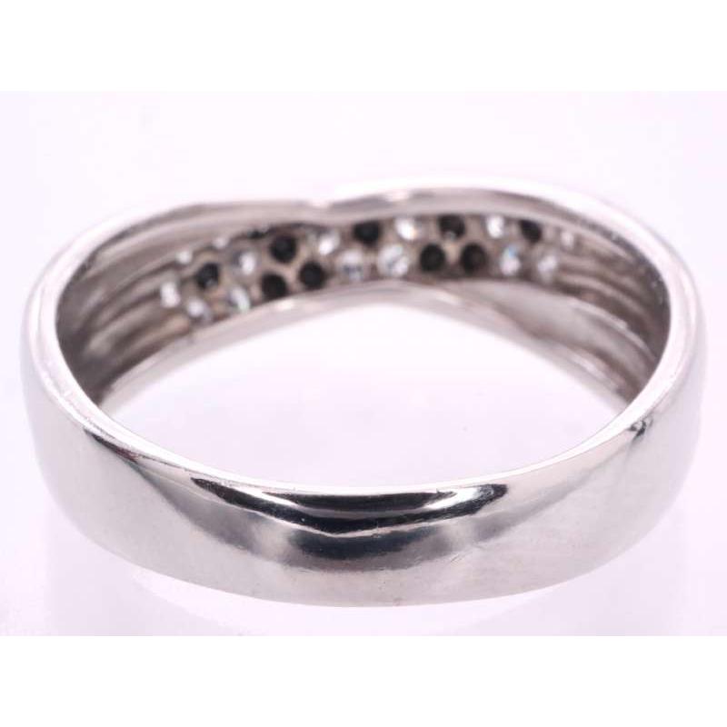 Ponte Vecchio ポンテヴェキオ 美品 ダイヤ0.29ct ブラックダイヤ0.21ct デザイン リング 14.5号 K18WG ホワイトゴールド : 親切な 玉や質店 - 通販 ...