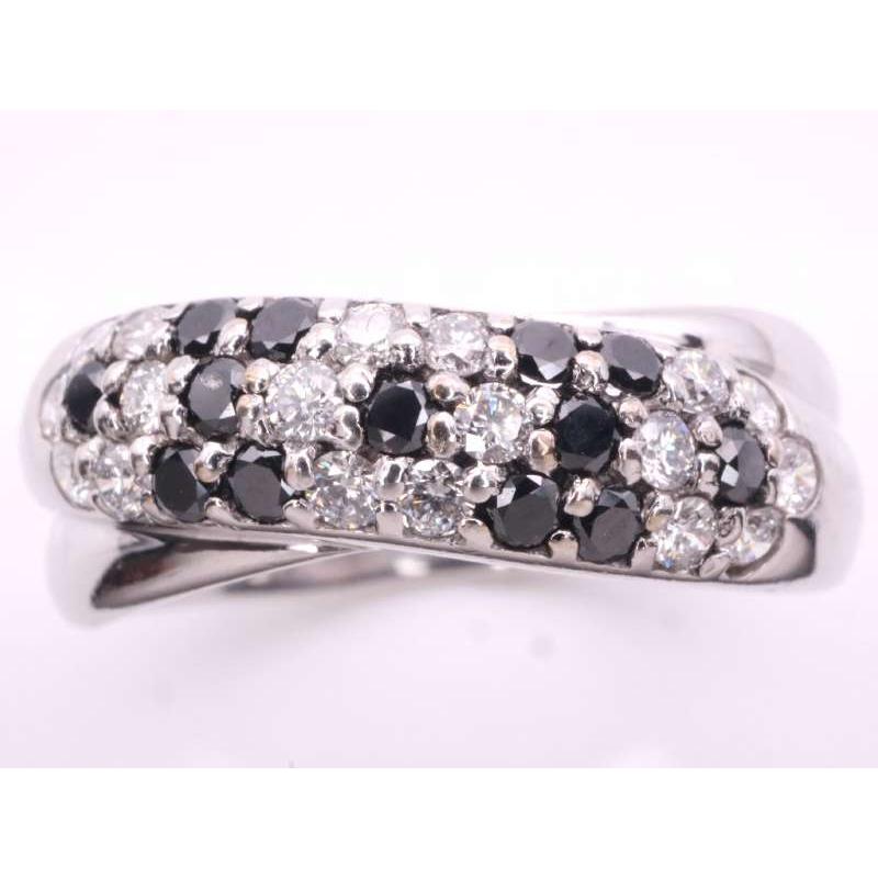 Ponte Vecchio ポンテヴェキオ 美品 ダイヤ0.29ct ブラックダイヤ0.21ct デザイン リング 14.5号 K18WG ホワイトゴールド : 親切な 玉や質店 - 通販 ...
