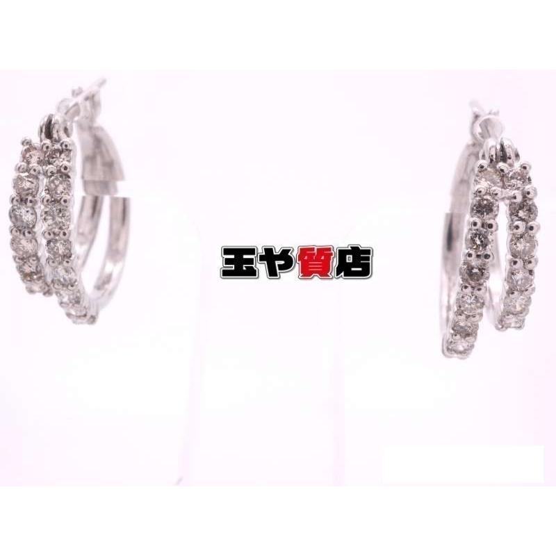 ダイヤ0.24ct ダイヤ0.23ct デザイン ピアス pt900 プラチナ : 親切な 玉や質店 - 通販 - Yahoo!ショッピング