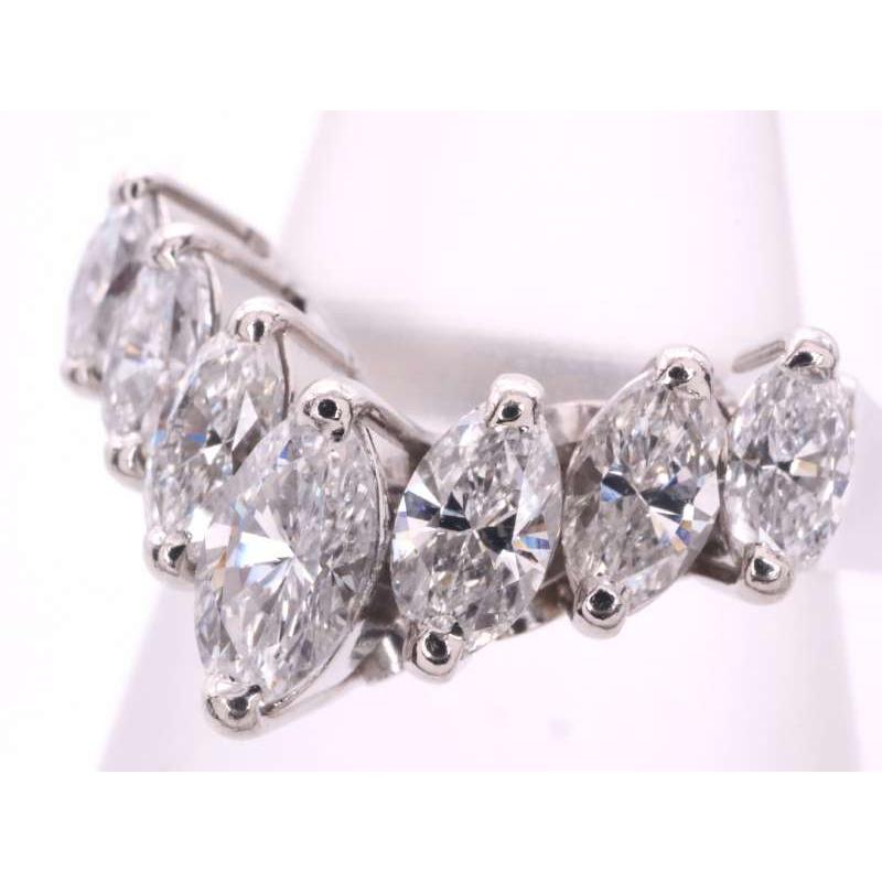 マーキスダイヤ1.07ct V字デザイン リング 11号 pt900 プラチナ : 親切な 玉や質店 - 通販 - Yahoo!ショッピング