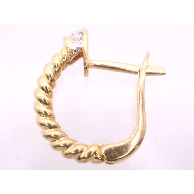 ダイヤ デザイン ピアス K18YG WG イエローゴールド ホワイトゴールド : a1163 : 親切な 玉や質店 - 通販 - Yahoo!ショッピング