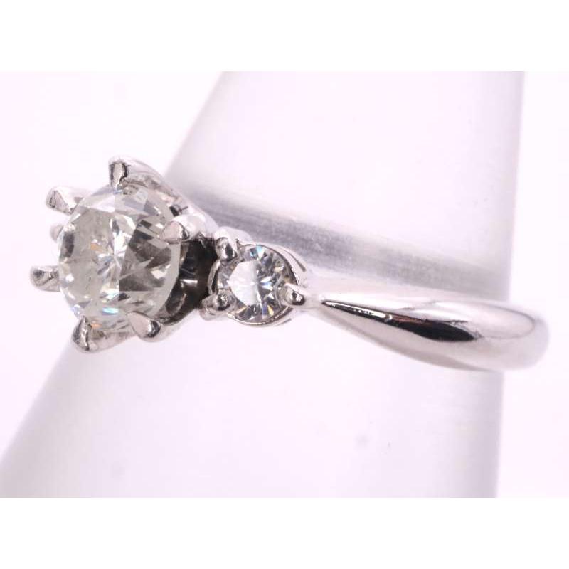 ダイヤ0.41ct ダイヤ0.083ct デザインリング 8.5号 pt900 プラチナ : 親切な 玉や質店 - 通販 - Yahoo!ショッピング