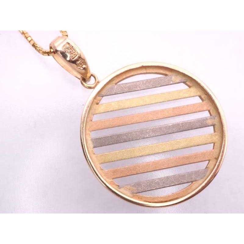 田中貴金属ジュエリー スリーカラーペンダントのみ田中貴金属 ベネチアンネックレス 750 K18YG WG PG イエローゴールド ホワイトゴールド ピンクゴールド : 親切な 玉や質店 ...