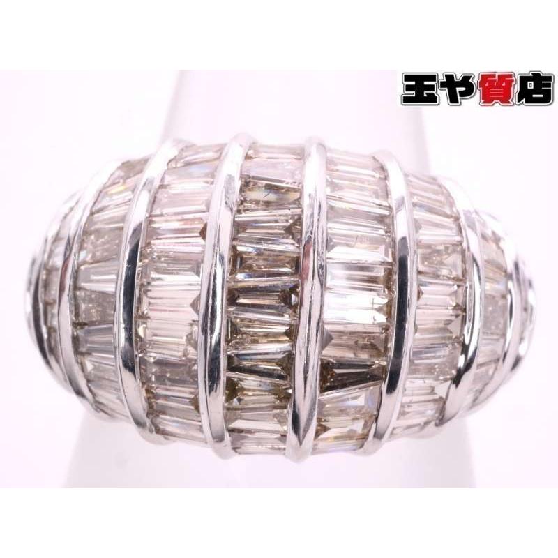 テーパーダイヤ2.0ct デザインリング14号 K18WG ホワイトゴールド : 親切な 玉や質店 - 通販 - Yahoo!ショッピング