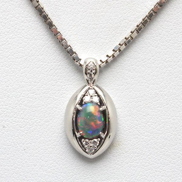 Pt900 天然オパールペンダントヘッド ブラックオパール 0.61ct Pt900 天然オパールペンダントヘッド ブラックオパール 0.61ct