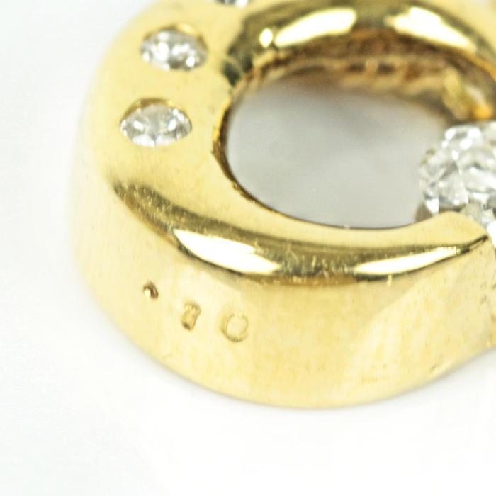 三日月 モチーフ 0.1ct ダイヤモンド K18 18金 ゴールド ネックレス 全長約40cm 20286 : たまや質店 - 通販 ...