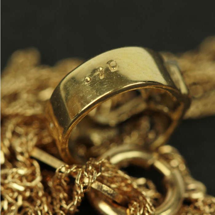 三日月 モチーフ 0.1ct ダイヤモンド K18 18金 ゴールド ネックレス 全長約40cm 20286 : たまや質店 - 通販 ...