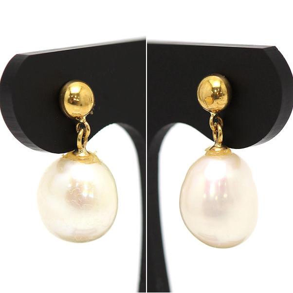 K18YG 揺れるパールピアス 真珠 約2.7g 18金 イエローゴールド スタッドピアス 両耳用 22287 : たまや質店 - 通販 ...