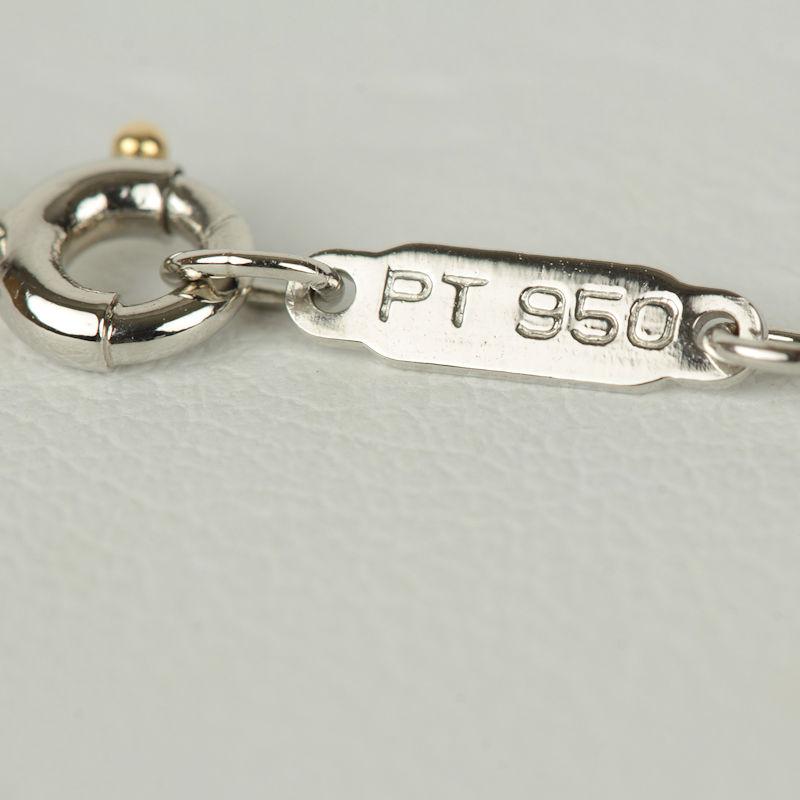 TIFFANY&Co. Tiffany&Co. ティファニー ダイヤモンド クロスステッチ ネックレス ペンダント クロス Pt950 ...