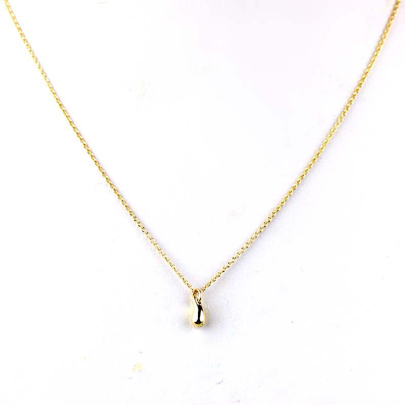 Elsa Peretti Tiffany&Co. ティアドロップ ネックレス エルサ・ペレッティ K18 peretti 18金イエロー ...