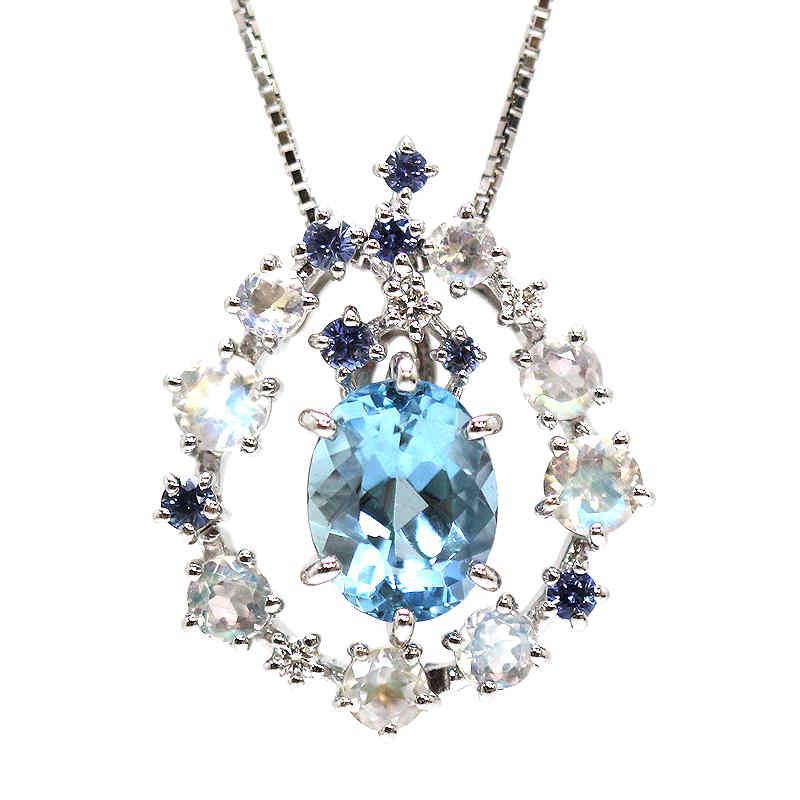 TASAKI タサキ アクアマリンネックレス 1.62ct 約45cm 0.01ct 0.02ct K18WG 18金 ホワイトゴールド 23062 : たまや質店 - 通販 - Yahoo ...