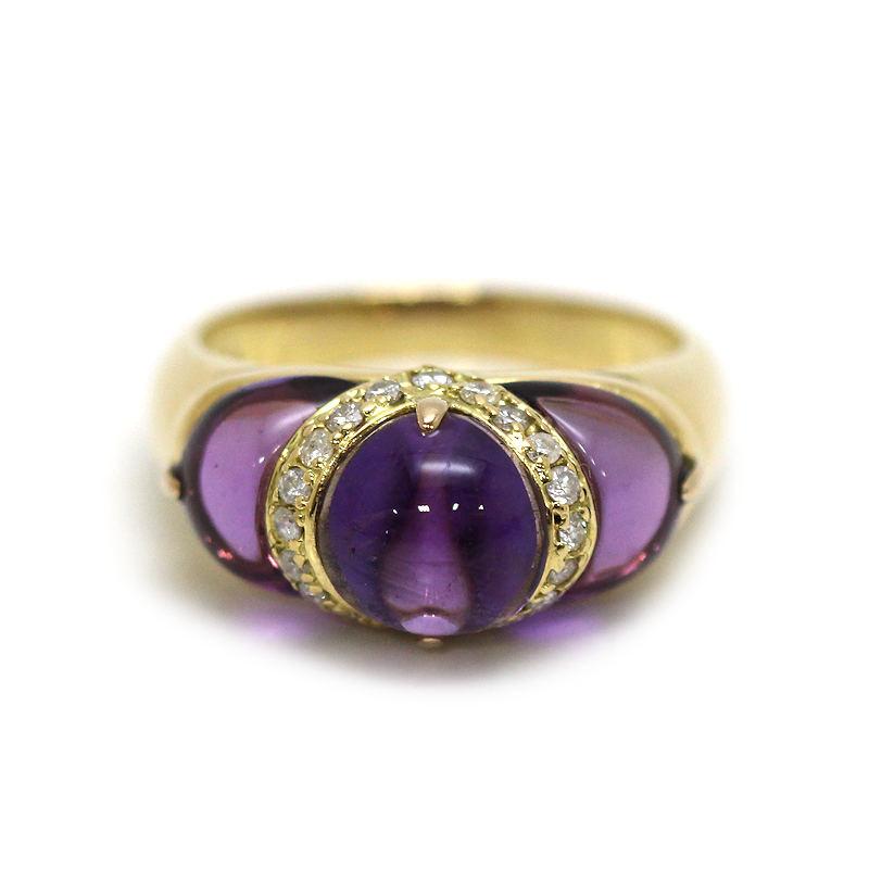 ブランド登録なし K18 アメジストリング 12号 約6.0g ダイヤモンド 0.20ct 18金 ゴールド 指輪 23072 : たまや質店 ...