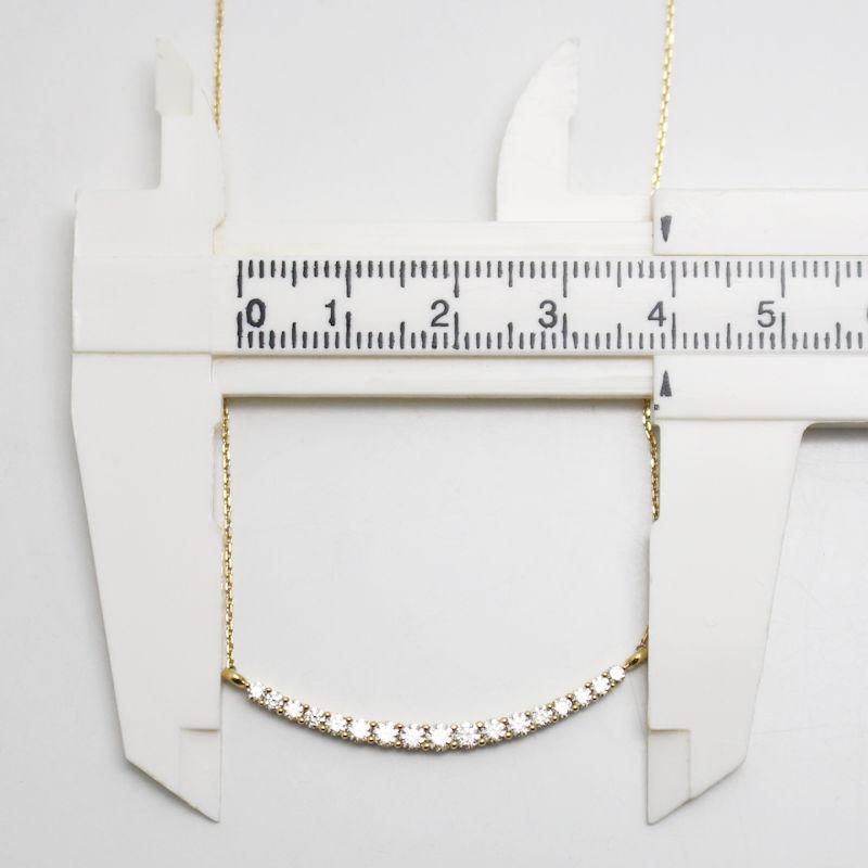 K18YG ネックレス ダイヤモンド 0.60ct 約50cm 18金 イエローゴールド スマイル 30141 : たまや質店 - 通販 - Yahoo!ショッピング