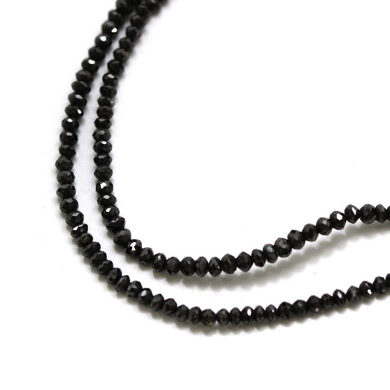 K18WG ブラックダイヤモンドネックレス 約47cm 32.29ct 約7.9g 18金 ホワイトゴールド 30183 : たまや質店 ...