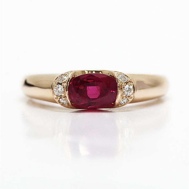 天然ルビーリング ダイヤモンド K18PG 18金ピンクゴールド 0.62ct 6号 指輪 30397 : たまや質店 - 通販 - Yahoo!ショッピング