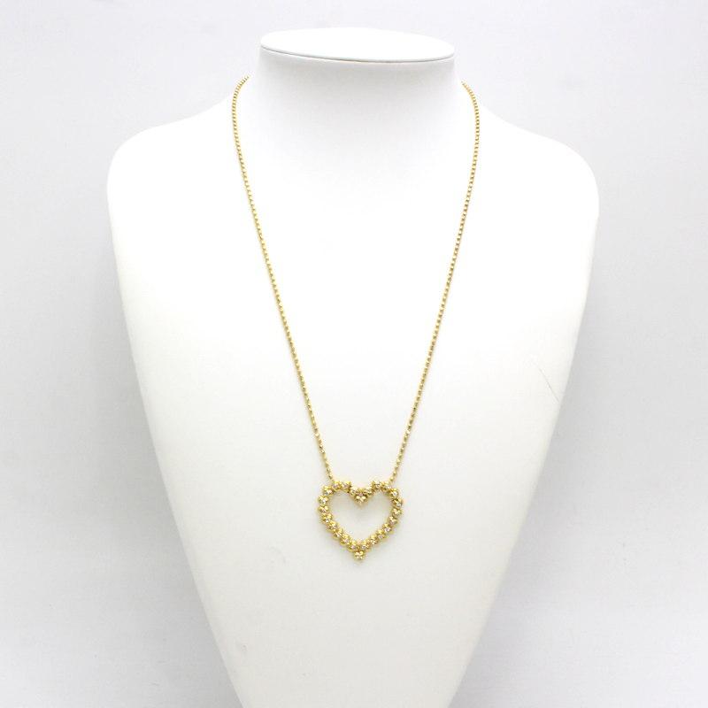 K18ダイヤモンドハートモチーフネックレス 18金 0.764ct 約17.9g 約60cm ハート 31551 : たまや質店 - 通販 ...
