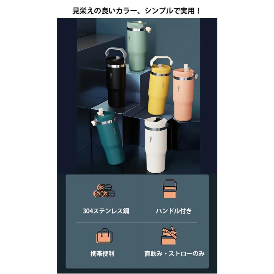 スーパーPayPay タンブラー 保温 保冷 蓋付き 大容量 水筒 ストロー付き 900ml ウォーターボトル 直飲み 広口 持ち運 漏れ防止 ス : Tamia-Pro - 通販 ...