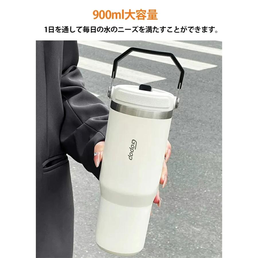 スーパーPayPay タンブラー 保温 保冷 蓋付き 大容量 水筒 ストロー付き 900ml ウォーターボトル 直飲み 広口 持ち運 漏れ防止 ス :bwbl23a5:Tamia-Pro ...