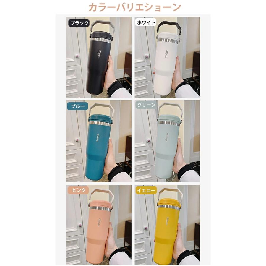 スーパーPayPay タンブラー 保温 保冷 蓋付き 大容量 水筒 ストロー付き 900ml ウォーターボトル 直飲み 広口 持ち運 漏れ防止 ス : Tamia-Pro - 通販 ...