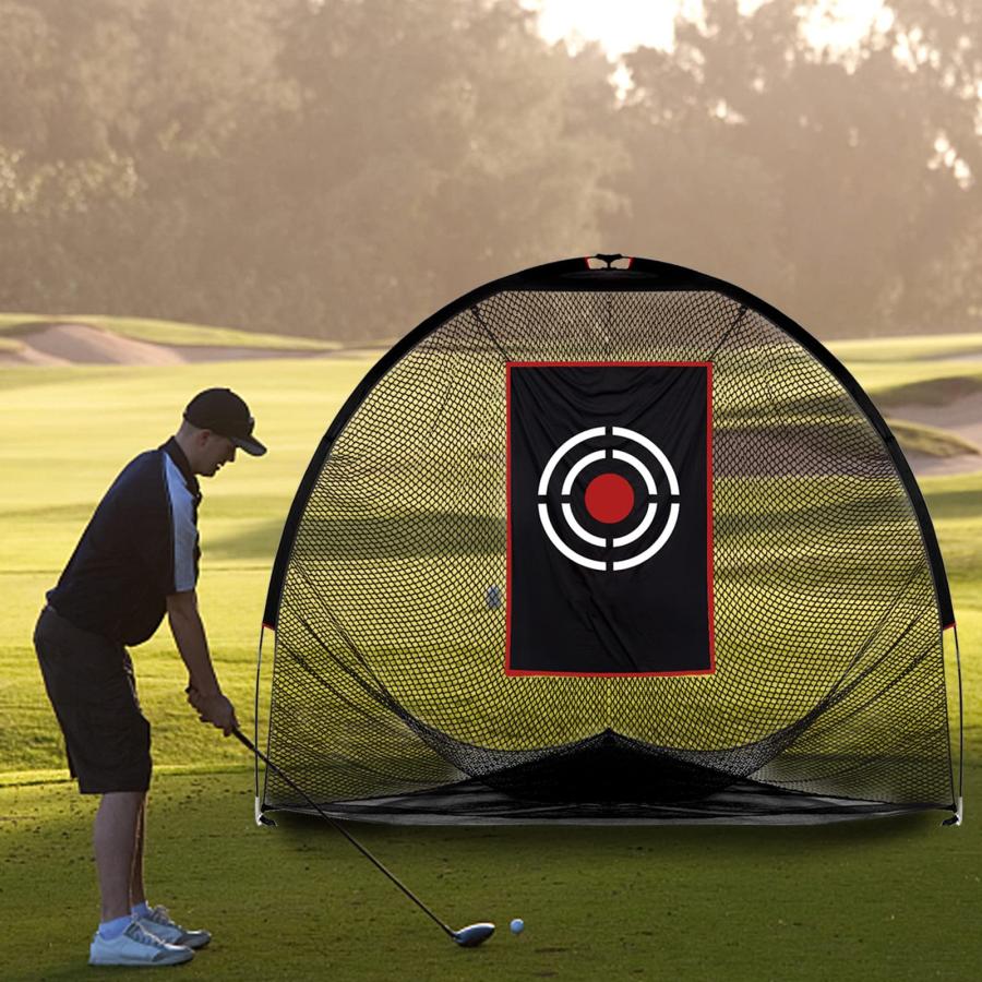 ゴルフネット ゴルフ練習ネット 練習用 2.4×2.1×2.1m 三角形 組立式 室内屋外兼用 キャリーバッグ付属 : 田道屋 - 通販 - Yahoo!ショッピング