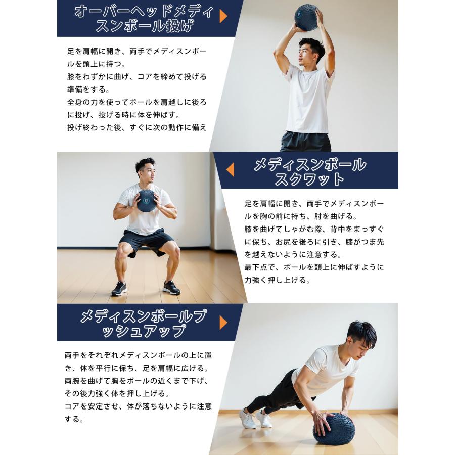 PROIRON メディシンボール 3kg トレーニングボール ウエイトボール 筋トレ ボール メディシングボール 重心安定 柔らかな触感 : 田道屋 - 通販 - Yahoo!ショッピング