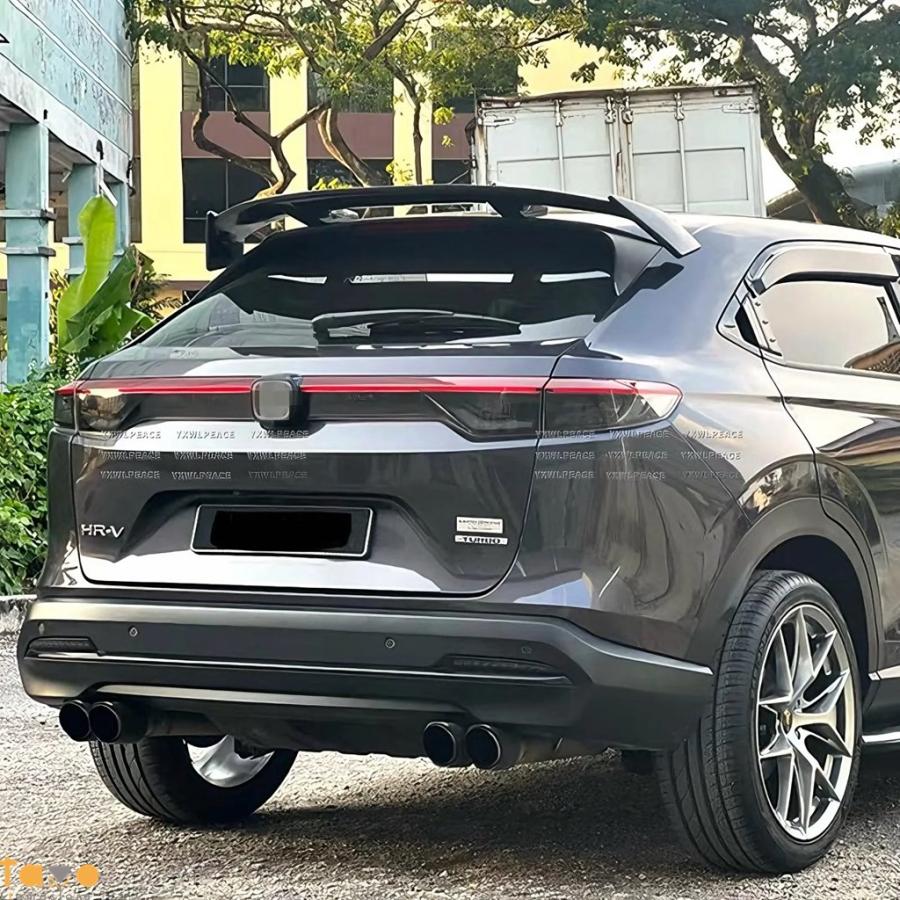 【並行輸入品】ホンダ honda リア キット スポイラー ルーフスポイラー リップ カスタム アクセサリー hr-v vezel hrv xrv xr-v 2021-23 ルーフ abs ...