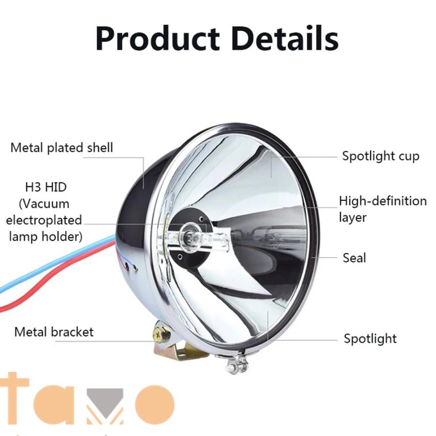 5インチ作業灯 12V HIDライト 高輝度 長距離スポットライト トラックヘッドライト オフロード車ルーフライト 船舶サーチライト : t-store 車バイクパーツ専門 - 通販 ...