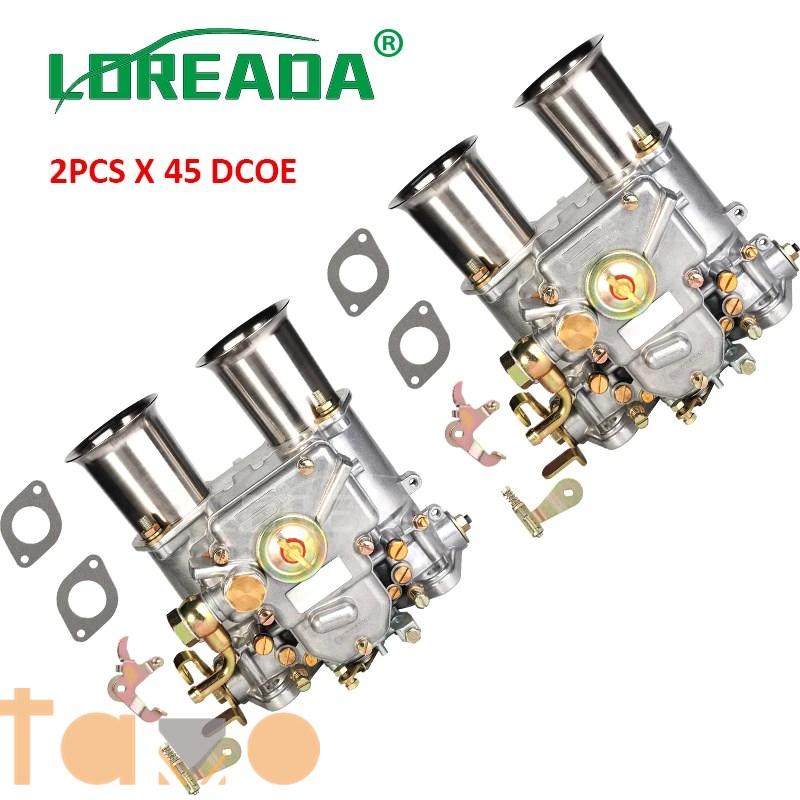 2個 X 45 DCOE ウェーバーキャブレターキャブアセンブリ 152G ツインチョーク 19600.060 19600.017 4気筒 6気筒 V8エンジン DELLORTO SOLEX ...