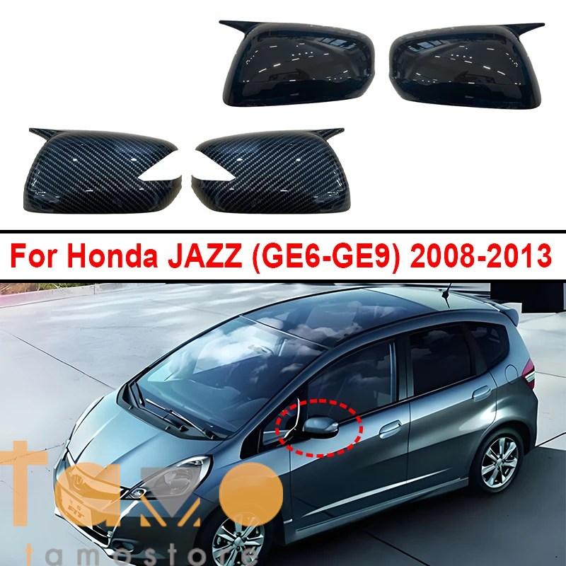 ホンダ ジャズフィット GE GE6 GE8 2008-2013 サイドミラーカバーバックミラーキャップ車 ドアサイドバックミラーウイングミラーカバーアドオン : tamostore - 通販 ...