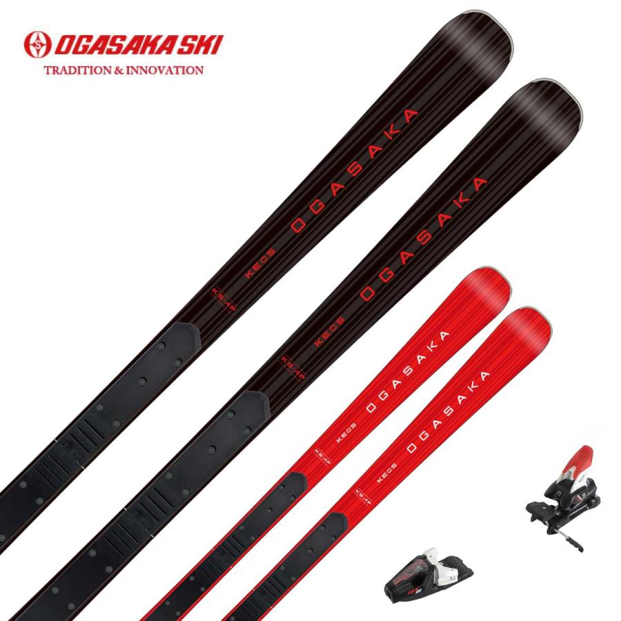 OGASAKA オガサカ スキー板 メンズ レディース＜2026＞KEO'S 〔ケオッズ〕 KS-AP BK/RD + FM585 チロリア RX 12 GW ビンディング セット 取付無料 ...