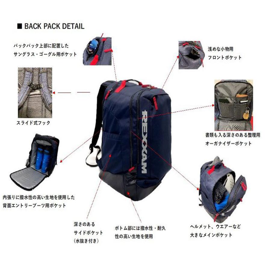 REXXAM レクザム バッグ・ケース / バックパック＜2025＞YYBS-014-001 / REXXAM BACK PACK :cd71367:タナベスポーツ Yahoo!2号店 ...