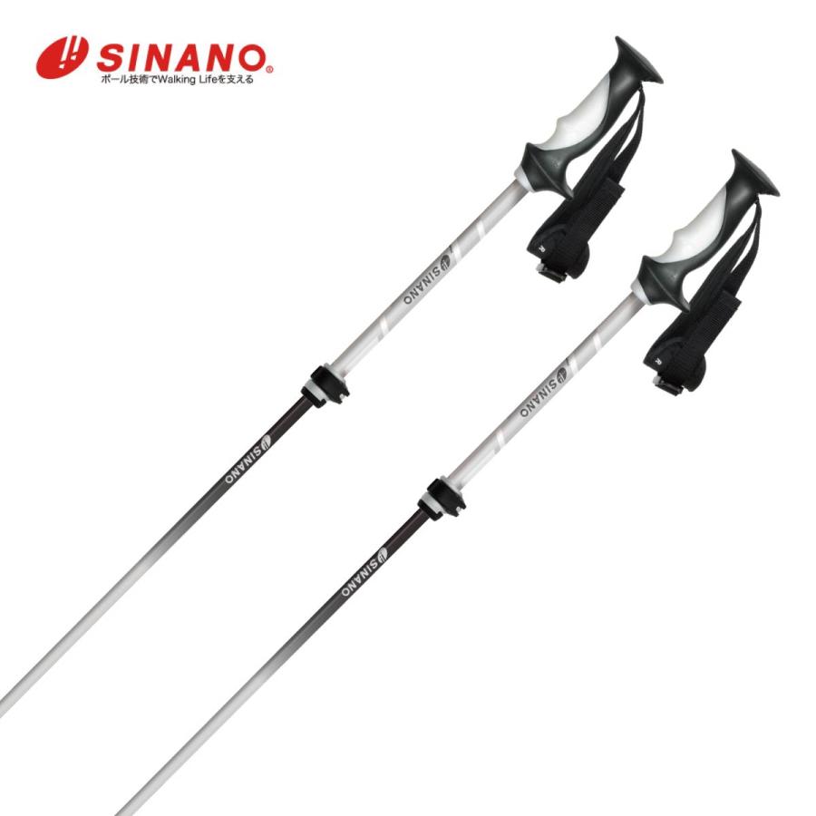 エントリーでP5倍！12日までSINANO シナノ スキー ポール ストック 2025 フリーFAST-α シルバー #24P-01SV 【伸縮式ストック】【90 〜 115cm ...