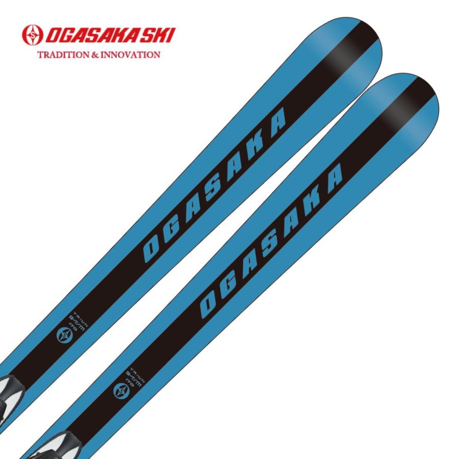 スキー板 キッズ ジュニア OGASAKA オガサカ＜2023＞TRIUN トライアン G.TEAM/M + チロリア TX10 GW+Power Pro Plate9 ビンディング セット ...