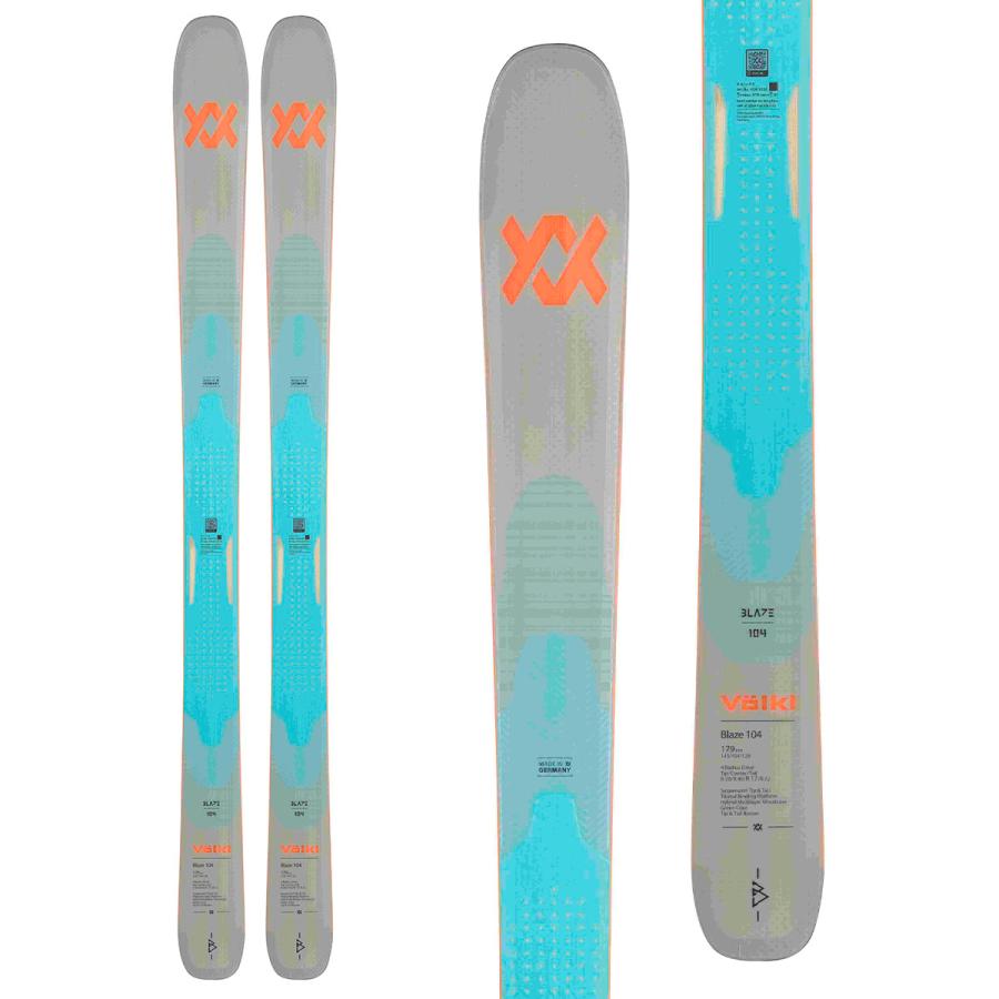 7日限定！エントリーでP9倍！VOLKL フォルクル スキー板 メンズ レディース 2025 BLAZE 104 GREY ORANGE ...