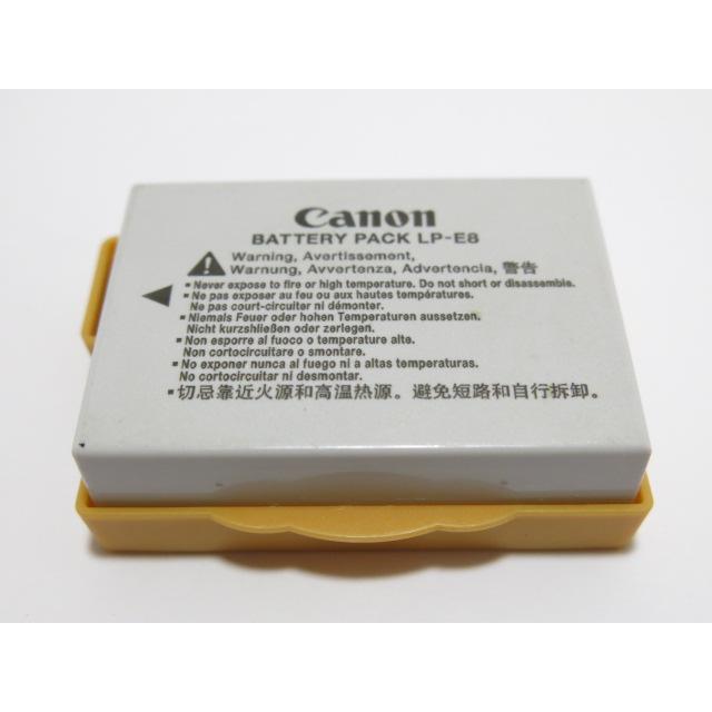 キヤノン 【 作動確認済み：中古現状品 】Canon LP-E8 純正バッテリーパック [管CN1239] : カメラの多成堂 - 通販 - Yahoo!ショッピング