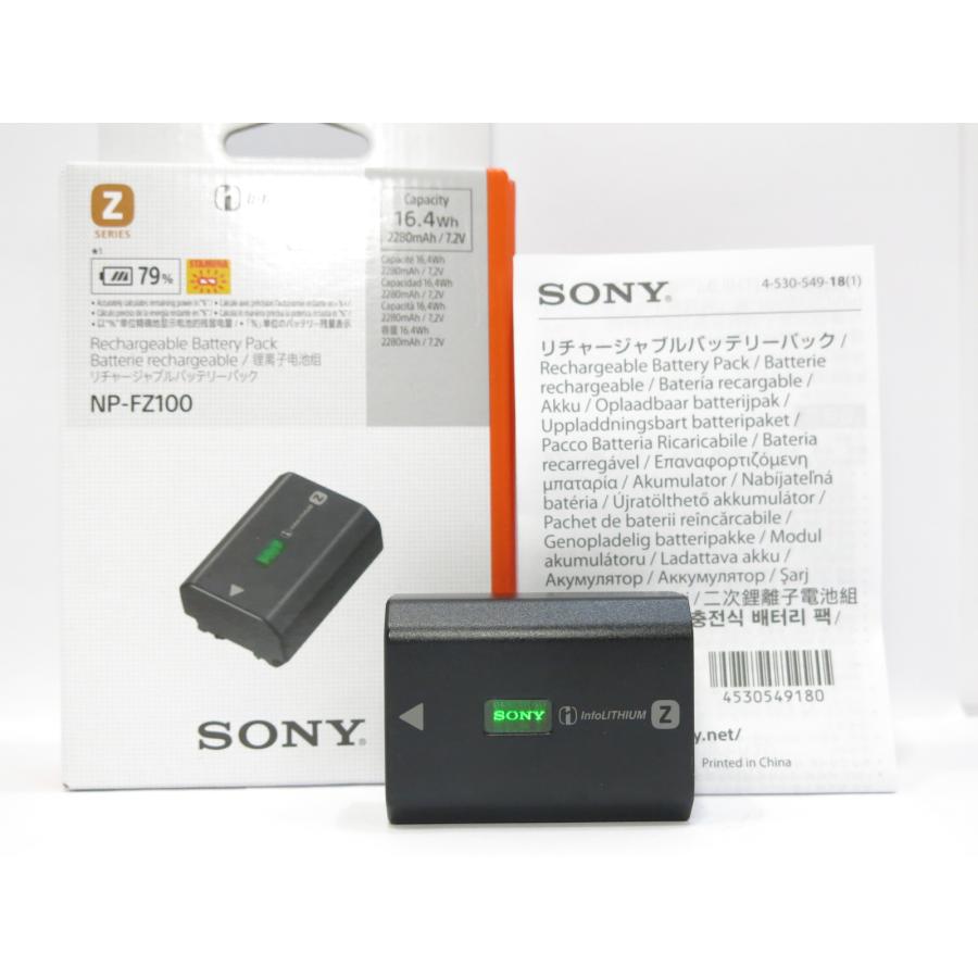 SONY 【 新品同様】SONY NP-FZ100 リチャージャブルバッテリーパック ソニー 説明書 元箱付き [管GF696] : カメラの多成堂 - 通販 - Yahoo!ショッピング