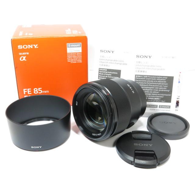 SONY 【 極美品 】SONY FE 85mm F1.8 SEL85F18 フルサイズEマウント レンズ 純正フード、説明書、元箱付き ...