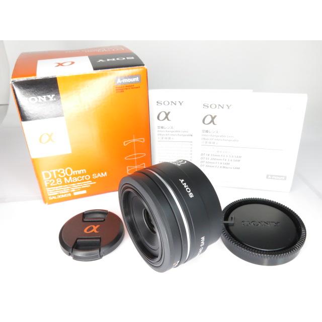 SONY（ソニー） 【 美品 】SONY DT 30mm F2.8 MACRO SAM SAL30M28 接写 レンズ 元箱付 ソニー[管 ...