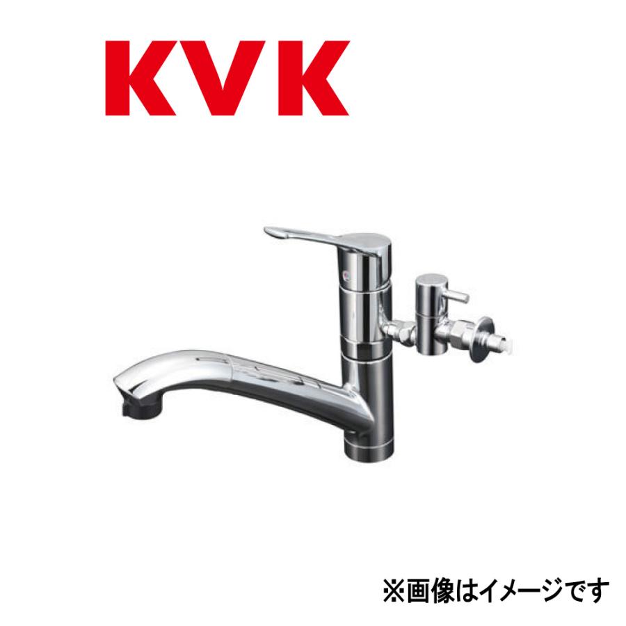 KVK 流し台用ワンレバー式シャワー付混合栓(分岐止水栓付):KM 5031 TTU∴∴ : たね葉 Yahoo!店 - 通販 - Yahoo!ショッピング