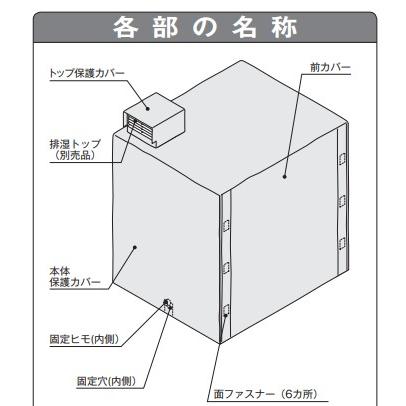リンナイ DC-80A-NB(22-4410):衣類乾燥機オプション 本体保護カバー∴ : たね葉 Yahoo!店 - 通販 - Yahoo!ショッピング